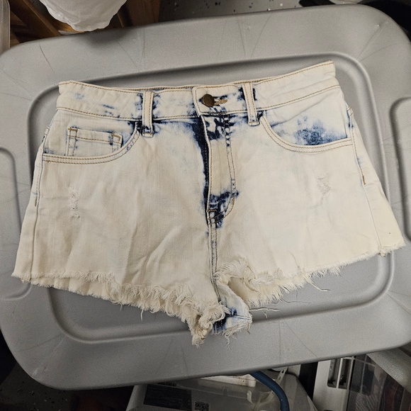 Forever 21 | Shorts | 3for25 Forever 2 Blue White Washed Bleached Denim ...